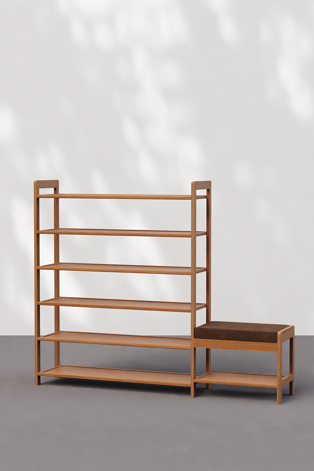 Simple Multilayer Shoe Storage Bench with Soft Cushion — Ximn